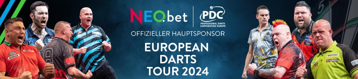 Neobet als Hauptsponsor der European Darts Tour 2024